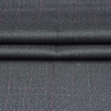 Buy Black Pink Checks Wool Fabric for Best Price, Reviews, Free Shipping